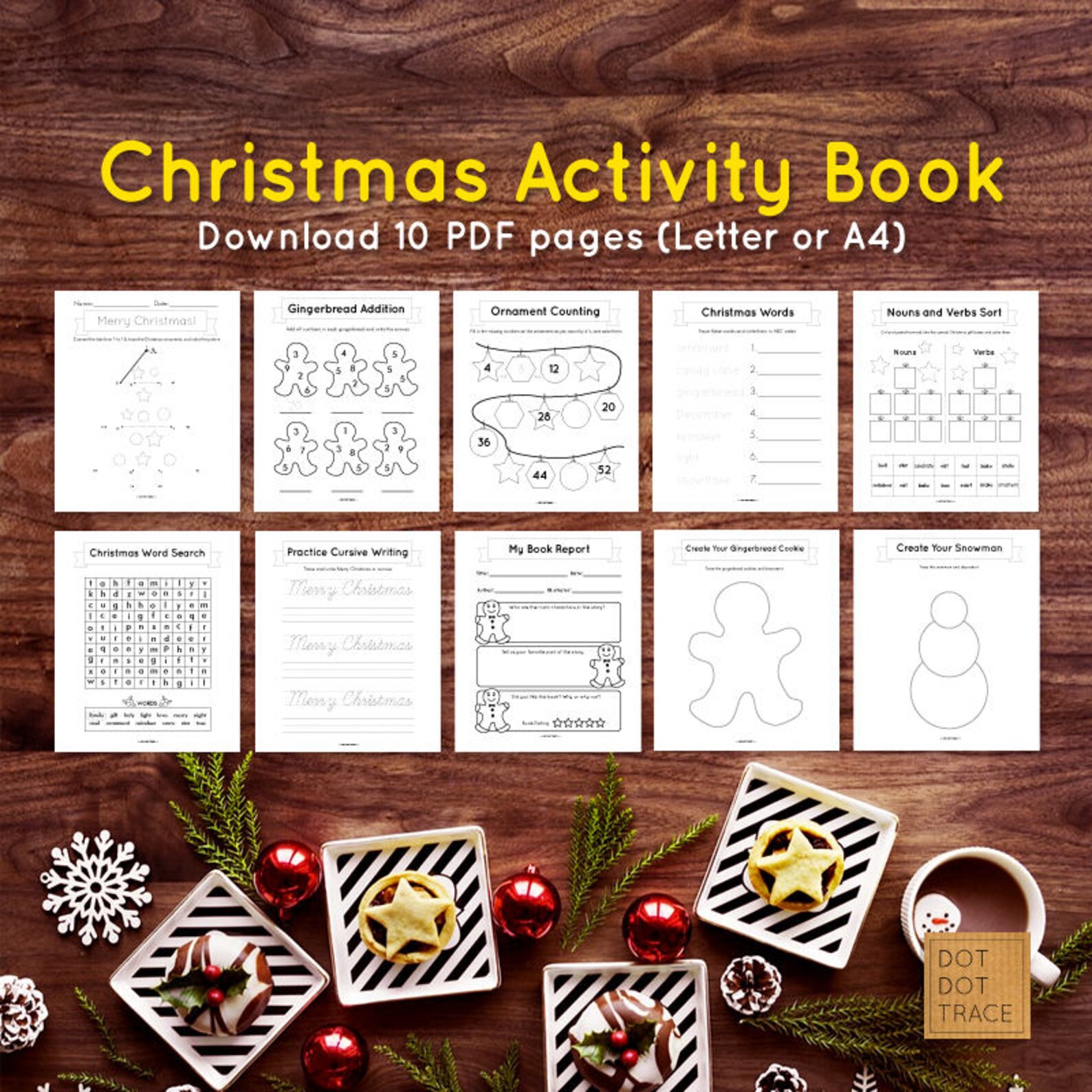 Printable Christmas Activity Book Printable Christmas - Etsy