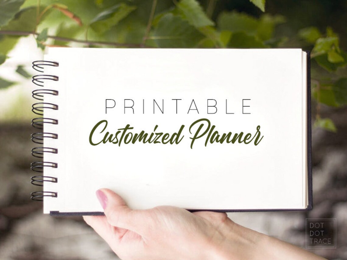 Printable Customized Planner Custom Planner Personalized - Etsy
