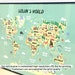 Personalized World Map for Kids Custom World Map for Kids - Etsy