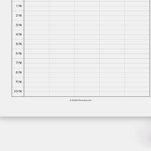 Printable Class Schedule (mon~fri) Weekly Planner 6 Day Planner Study ...
