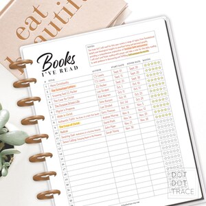 Printable Happy Planner Classic Books I've Read Book Tracker Book ...