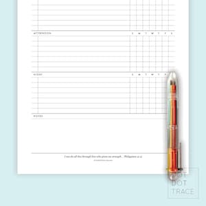 Printable 5 Week Faithful Habit Tracker Monthly Spiritual Growth ...