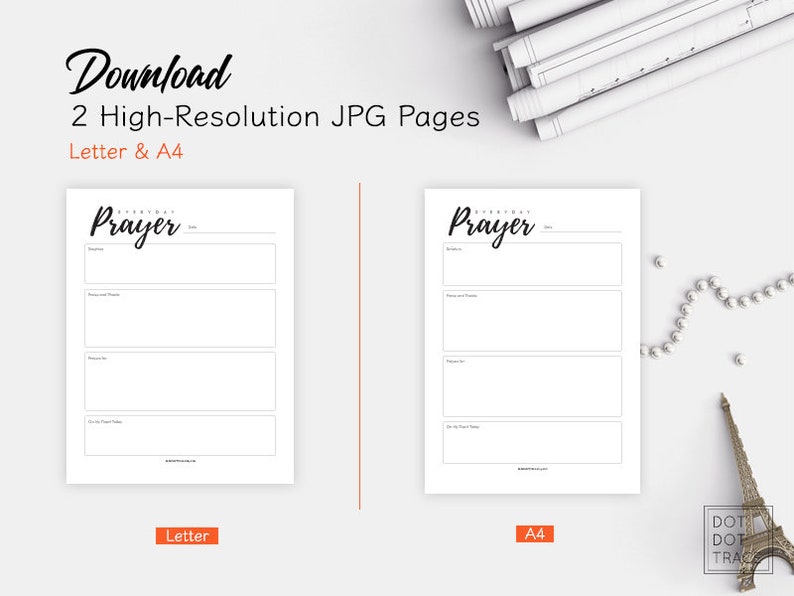 Printable Daily Prayer List Template (JPG Download) - Etsy