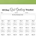 Printable 30 Day Quit Smoking Tracker 30 Day Stop Smoking - Etsy