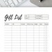 A5_printable Gift List Gift Planner Monthly Gift Budget - Etsy