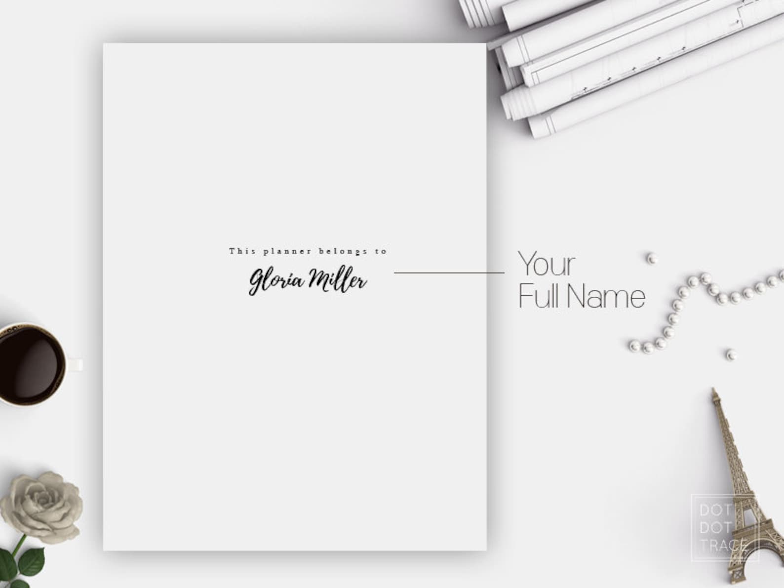 Printable Custom Planner Cover PDF Pages Customized Planner | Etsy