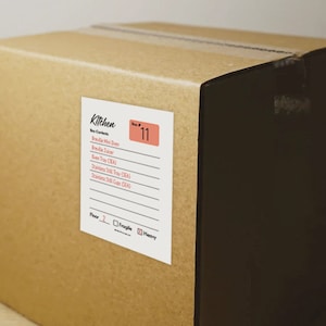 Printable Box Inventory Label Moving Box List Storage Tracker Moving ...