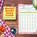 Printable Healthy Eating Tracker Healthy Eating Record Monthly Food Log ...