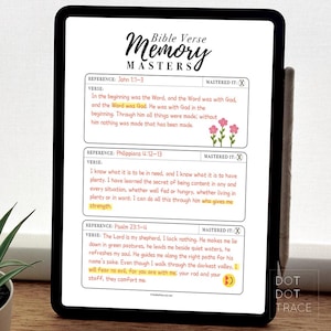 Printable Bible Verse Memory Masters Scripture Tracker for Bible ...