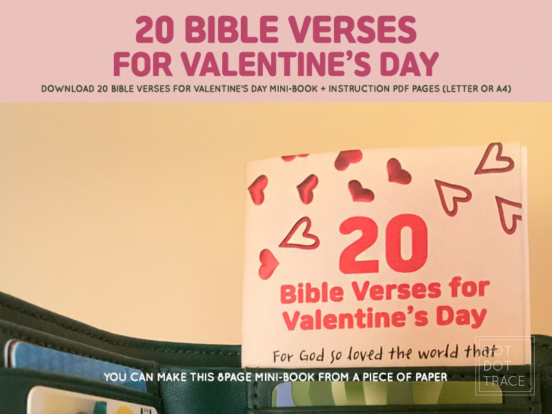 Portable 20 Bible Verses for Valentine's Day Mini-book - Etsy