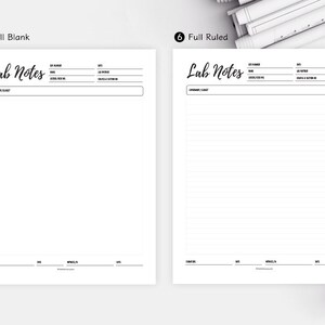 Printable Student Lab Notes Lab Notes Student Planner Printable ...