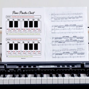 Printable Piano Practice Chart Piano Practice Log Piano Practice ...