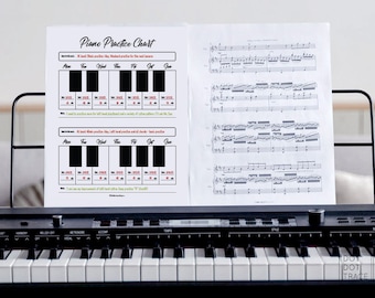 Printable Piano Practice Tracker - Etsy