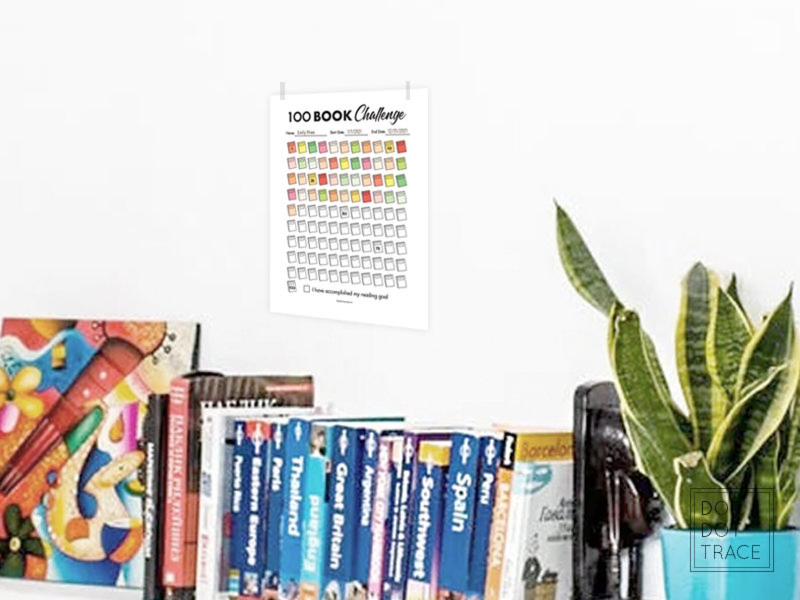 A5 Half Letter & Half A4_100 Book Challenge Reading Tracker - Etsy