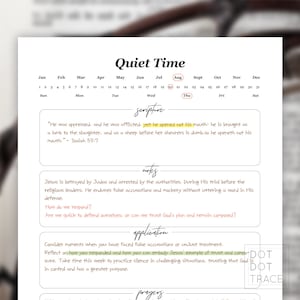 Printable Quiet Time Journal: Daily Devotionals & Scripture (PDF) - Etsy
