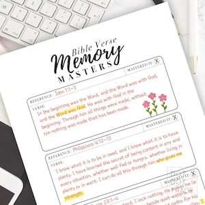 Printable Bible Verse Memory Masters Scripture Tracker for Bible ...