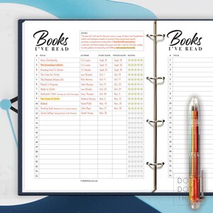 Printable Books I've Read Book Tracker Book Reading List Reading Log ...