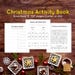 Printable Christmas Activity Book: Homeschool Worksheets (PDF Download ...