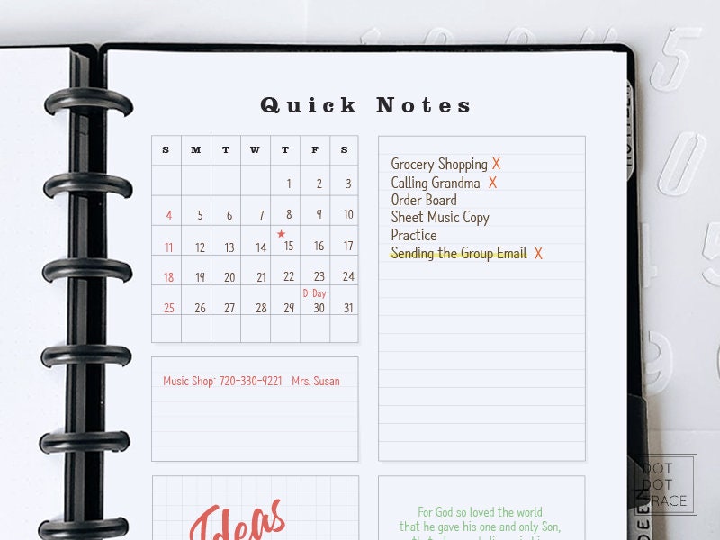 Printable Quick Notes Templates Essential Quick Notes Template - Etsy
