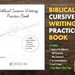 Printable Biblical Cursive Writing Practice Book for Kids and - Etsy