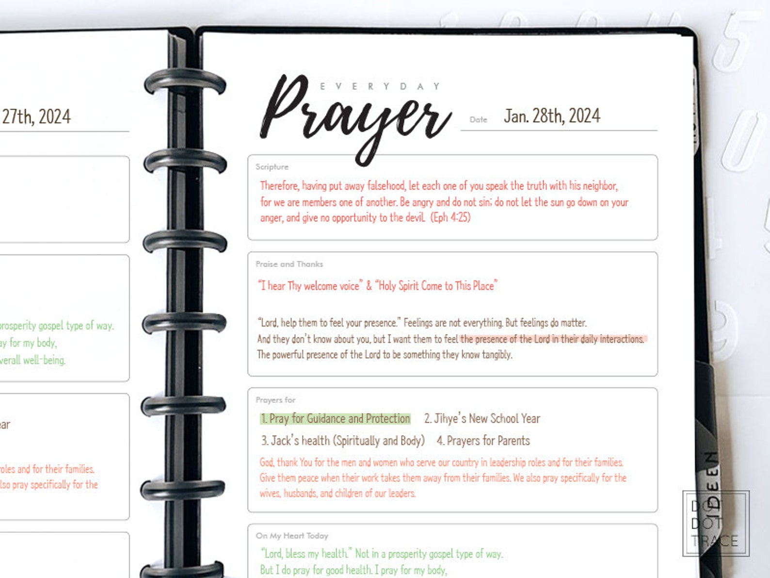 Printable Daily Prayer List Template (JPG Download) - Etsy