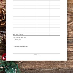 Printable Holiday Budget Tracker happy Planner Classic Christmas ...