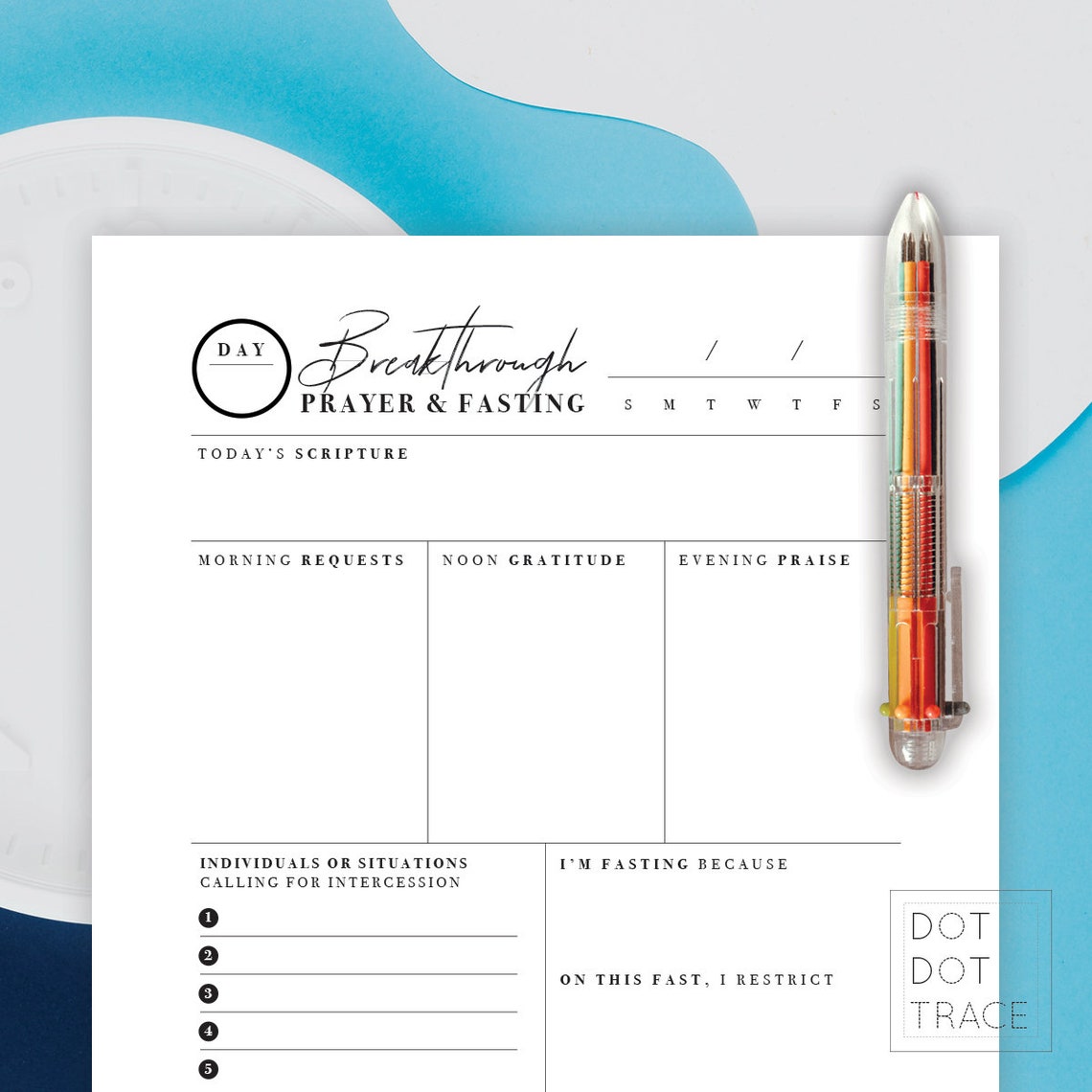 Printable Prayer and Fasting Journal: Daily Breakthrough Log (PDF) - Etsy
