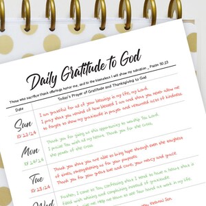 Daily Gratitude to God Printable: Classic Happy Planner (PDF) - Etsy