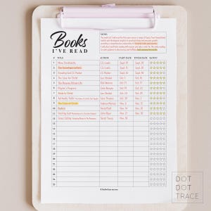Printable Happy Planner Classic Books I've Read Book Tracker Book ...