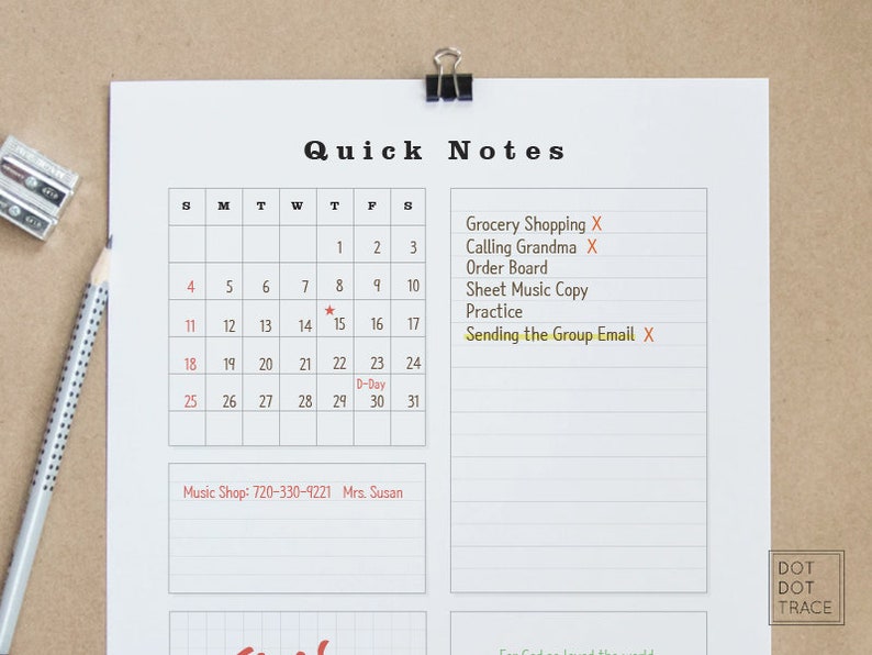 Printable Quick Notes Templates Essential Quick Notes Template - Etsy
