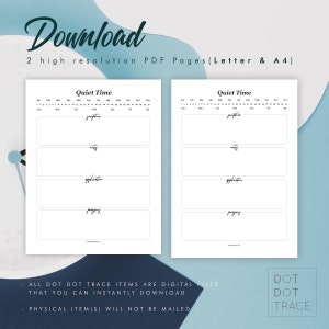 Printable Quiet Time Journal: Daily Devotionals & Scripture (PDF) - Etsy