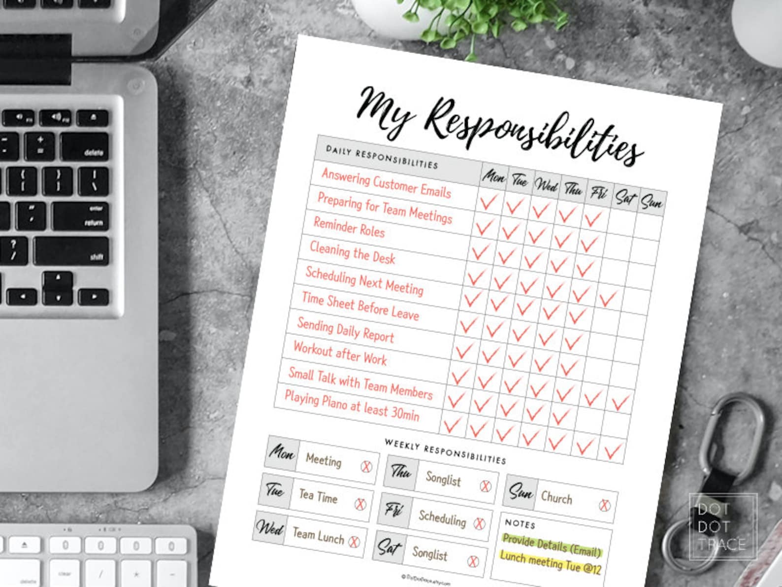 Printable Responsibility Chart My Responsibilities Daily ...