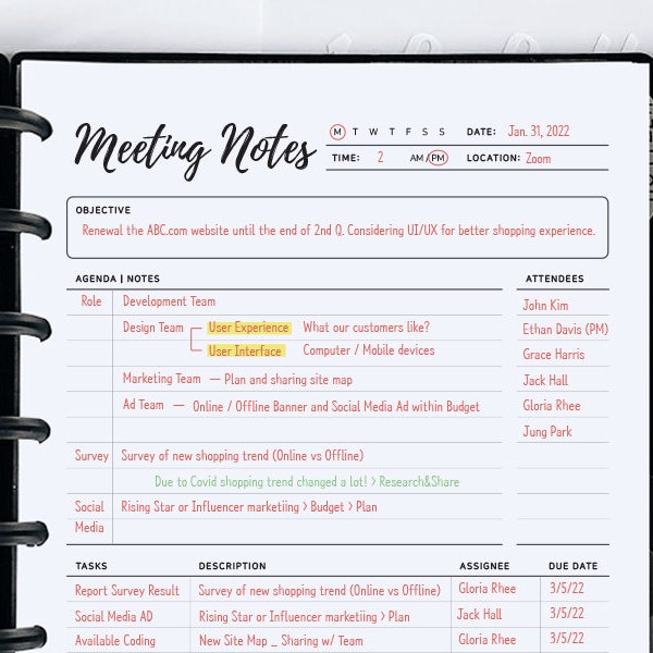 Meeting Notes - Etsy