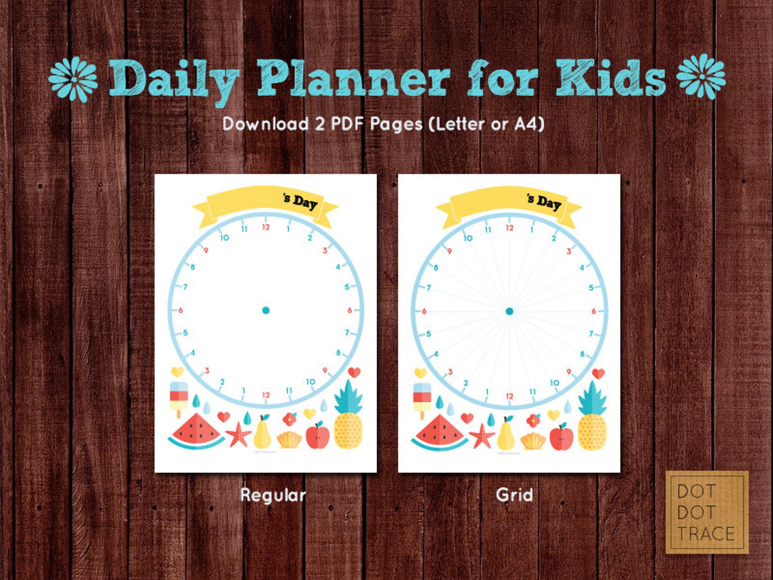 Printable Daily Planner for Kids Summer Break Planner for Kids Daily ...