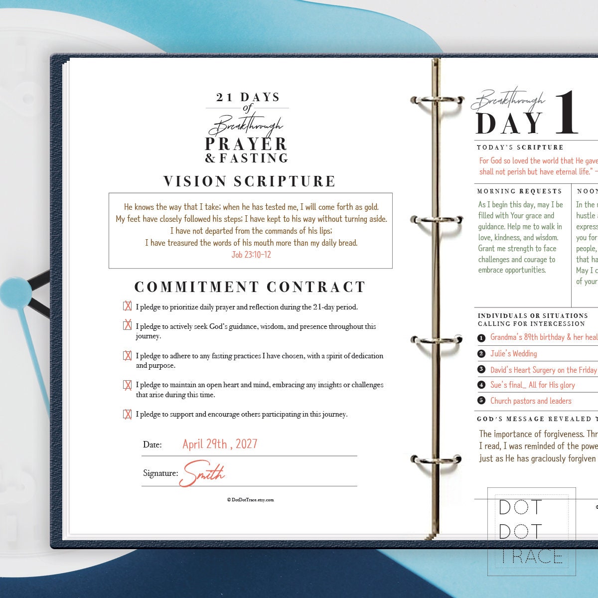 21-day Prayer Journal: Breakthrough Fasting Log (letter-sized PDF) - Etsy