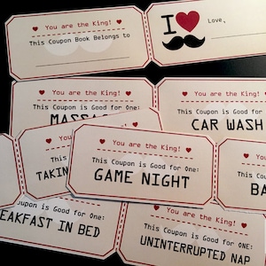 Printable Coupon Book for Mom & Dad Coupon Book for Parents Coupon Book ...