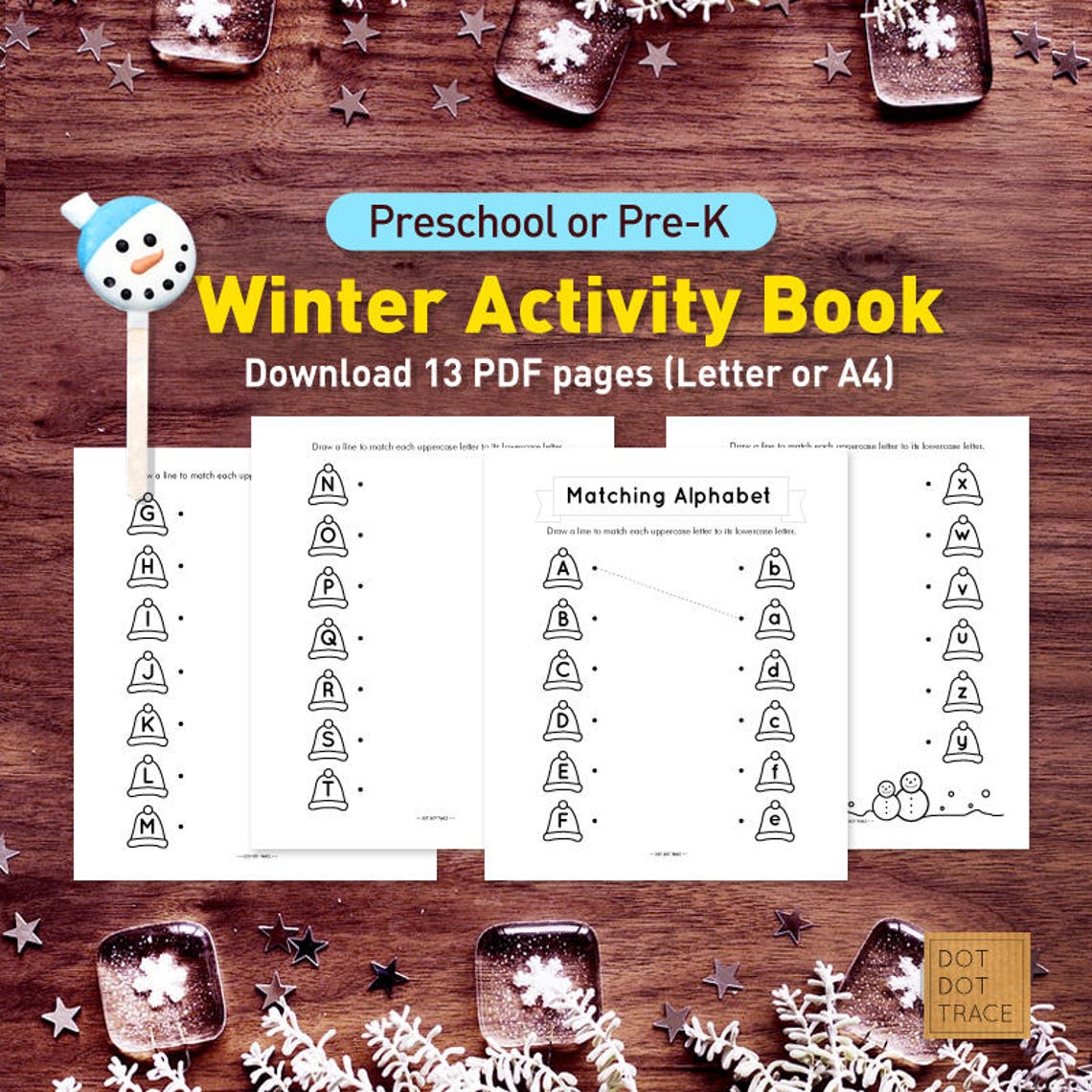 Printable Preschool or Pre-k Winter Activity Book Printable - Etsy