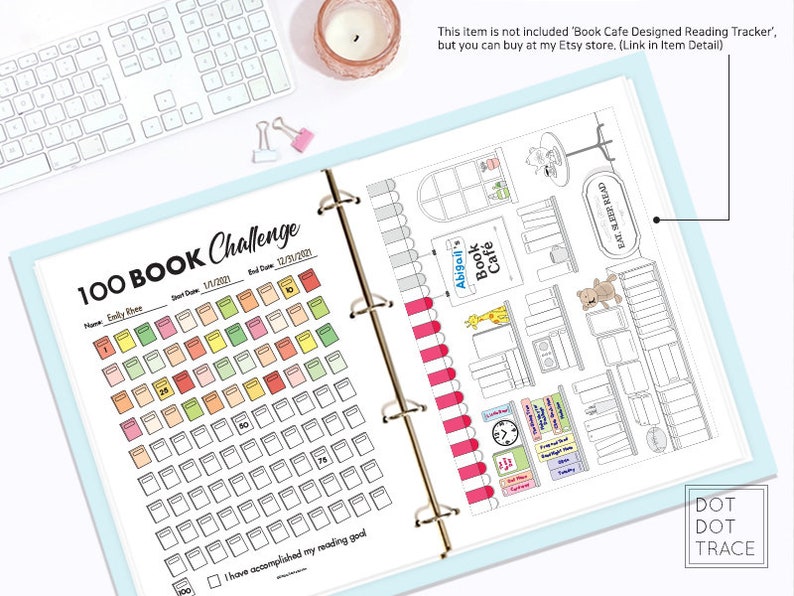 100 Book Challenge Reading Tracker Reading Challenge for Kids | Etsy Canada