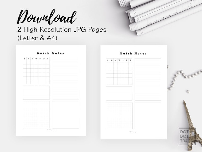 Printable Quick Notes Templates Essential Quick Notes Template - Etsy