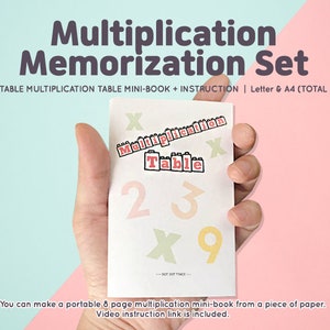 Multiplication Memorization Set Learning Multiplication Table Activity ...