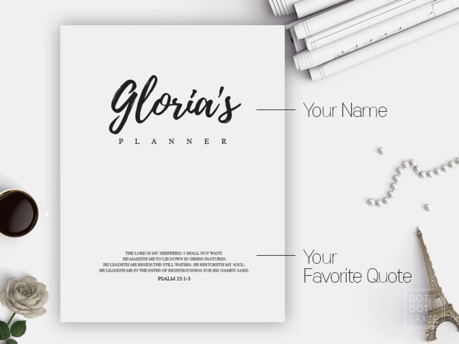 Printable Custom Planner Cover PDF Pages Customized Planner - Etsy