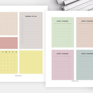 Printable Sticky Notes Templates Essential 23 Sticky Notes 6 Letter ...