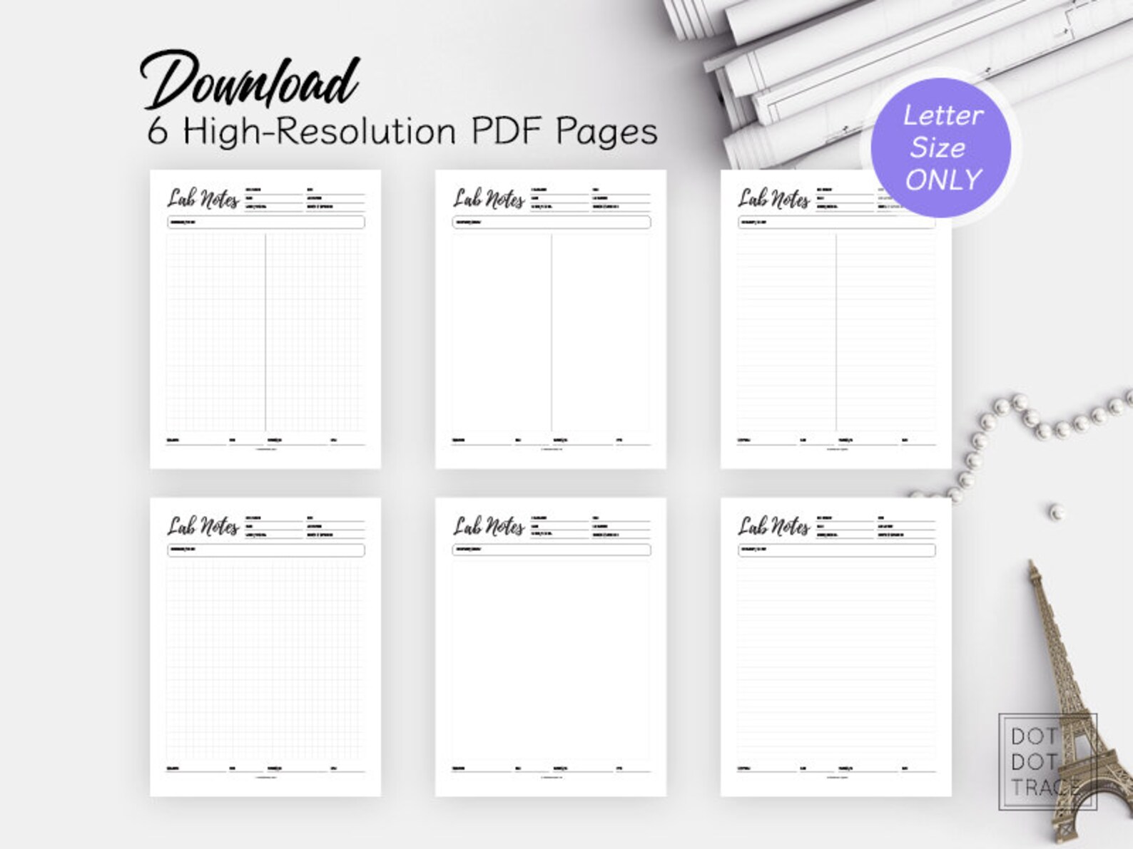 Printable Student Lab Notes Lab Notes Student Planner | Etsy