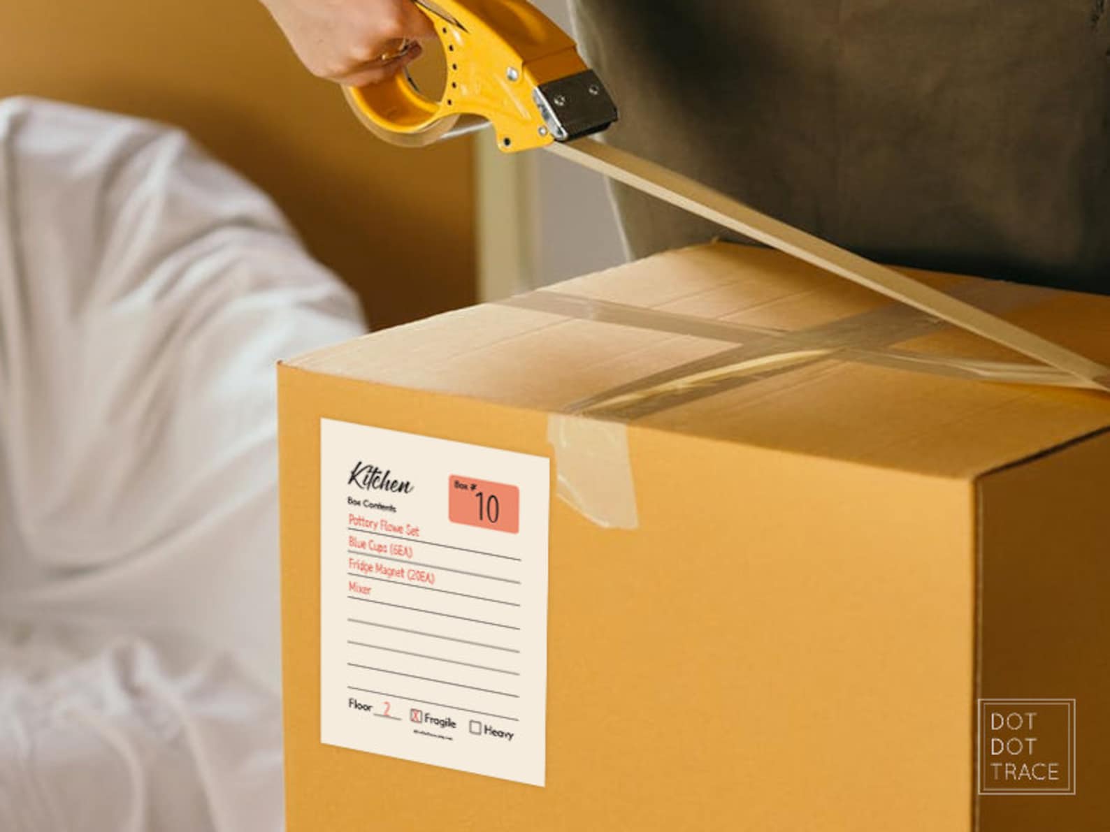 Printable Box Inventory Label Moving Box List Storage Tracker Moving ...