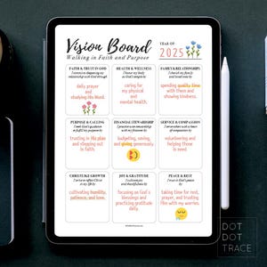 Christian Vision Board Printable: Goal Planner (happy Planner Classic ...