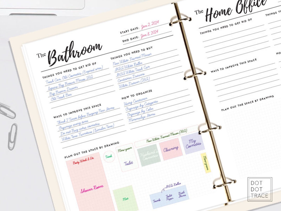 Printable Home Editing Planner House Remodeling Chart Home Interior ...