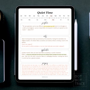 Printable Quiet Time Journal: Daily Devotionals & Scripture (PDF) - Etsy
