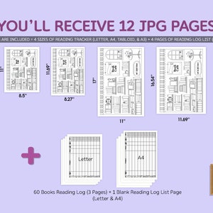 Book Cafe Designed Reading Tracker Reading Bookshelf 60 Books to Read ...