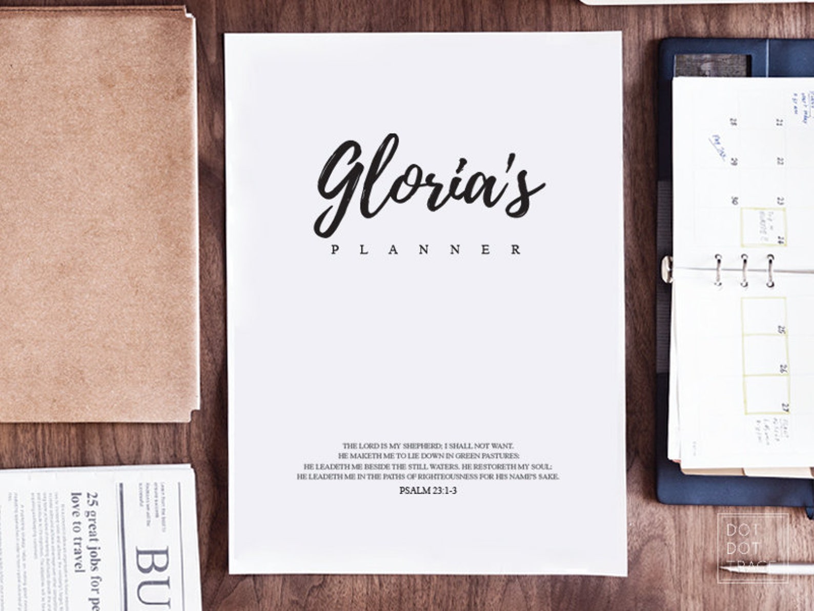 Printable Custom Planner Cover PDF Pages Customized Planner Cover ...