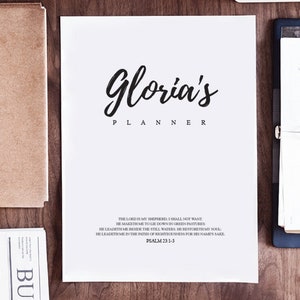 Printable Custom Planner Cover PDF Pages Customized Planner Cover ...